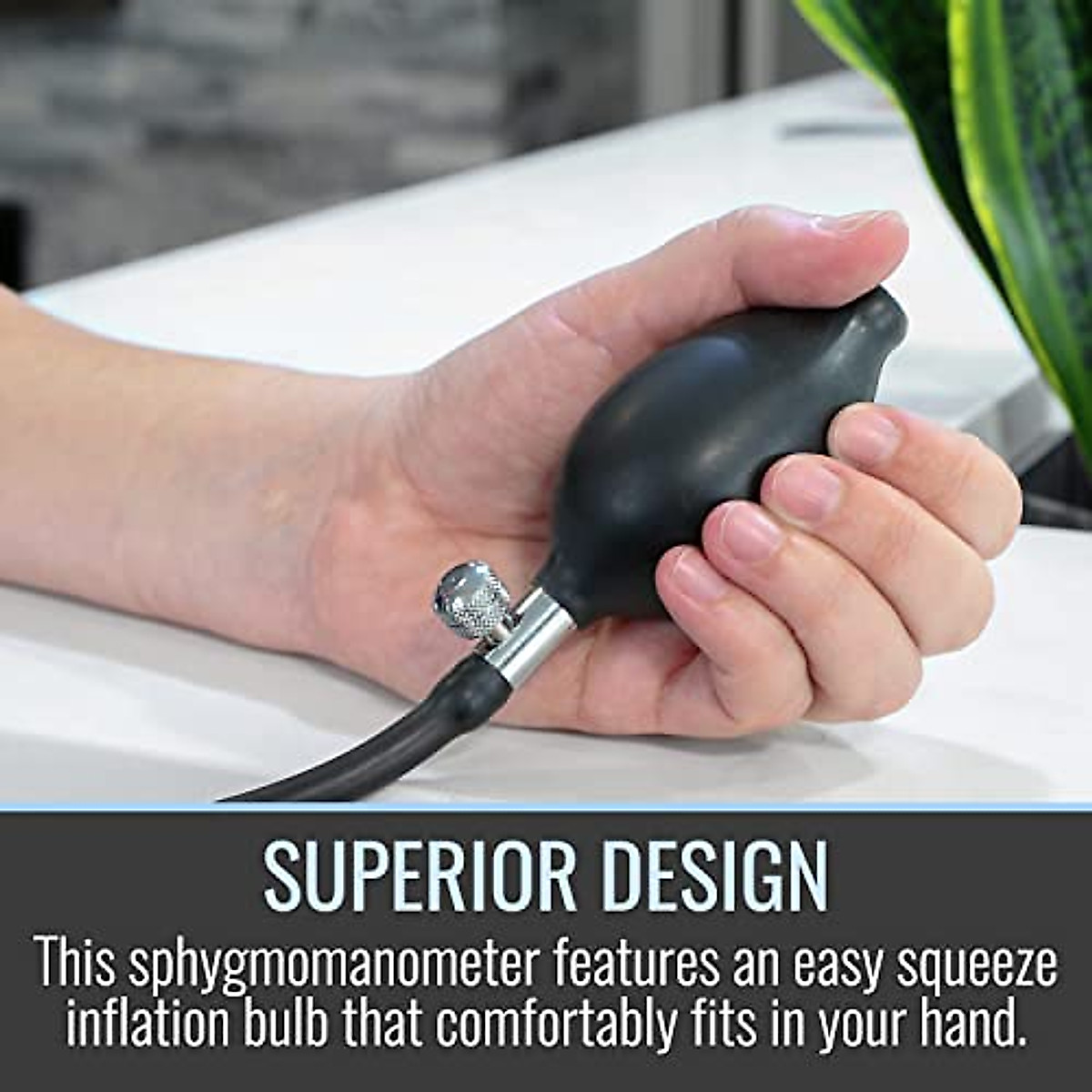 MABIS Precision Series Aneroid Sphygmomanometer Manual Blood Pressure Set with Calibratrated Nylon Cuff and Carrying Case, Adult, Latex Free