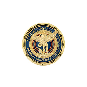 Saint Michael The Archangel Police Officer Challenge Gift Coin with Gift Box
