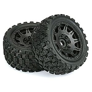 Pro-line Racing 1/6 Badlands MX57 Front/Rear 5.7" Tires Mounted 24mm Black Raid 2 PRO1019810