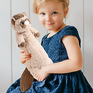 ZJoey 20.5 Inch Ferret Plush Stuffed Animal Long Cute Ferrets Pillow Soft Doll Stuffed Cute Toys Ferrets Lover Gift Kid Birthday Holiday Party Favor(Brown, 20.5 Inch)