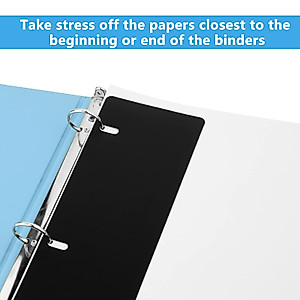 20 PCS Flat Sheet Lifters, Sheet Flatteners, Sheet Lifters Binders, Plastic Sheet Lifters, Protect Binder Page Sheet for 11-Inch x 8-1/2-Inch 3 Ring Binder, D Ring Binders