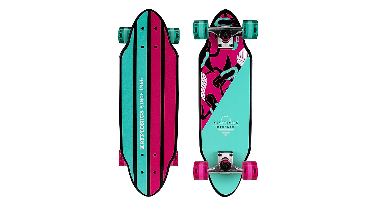 Kryptonics Mini Cutaway Cruiser Skateboard - 26" Complete