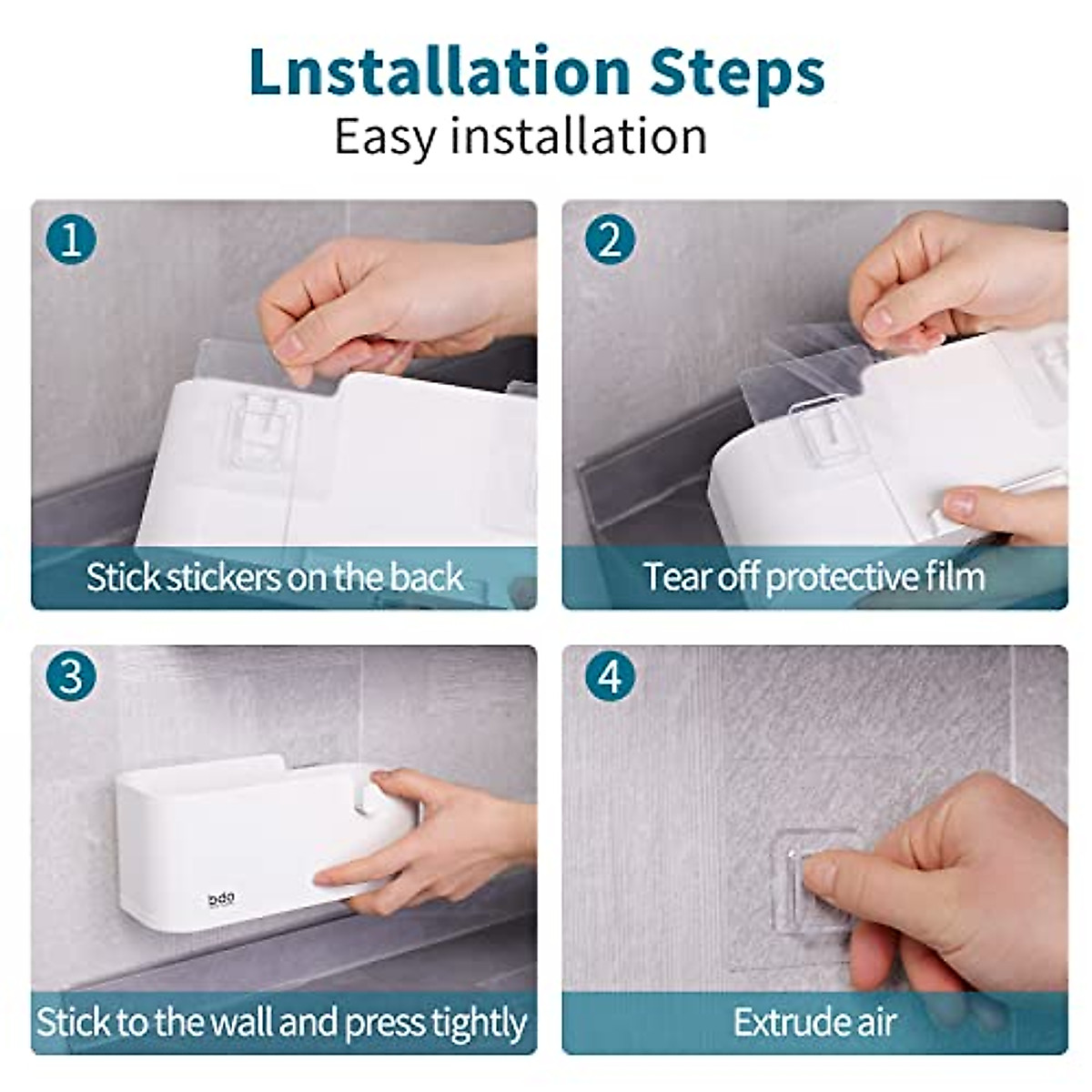 GTYCRH Shower Caddy, Bathroom organizer, Adhesive Shower Organizer No Drilling, Large Capacity,Plastic Bathroom Shower Organizer, Shower Shelf for Inside Shower