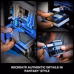 BRICKKK Desktop Computer Building Set for Adult, Pantasy PC Desktop Computer Building Kit, Cool Building Sets for Adults, Creative Collectible Build-and-Display Desktop Model for Home or Office