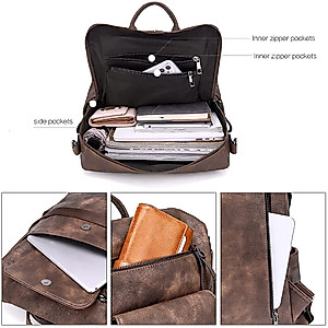 CLUCI Leather Backpack Purse for Women Small Sling Bag for Women Crossbody