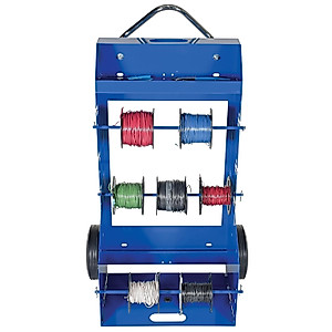 Vestil WIRE-D-WHK Portable Unit with Casters and Handle for Wire Reel Caddy, 21-7/8" Length, 29" Width, 47-5/16" Height