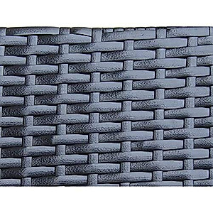 Woven Rattan, Plastic PE Wicker Repair Material for Garden Chair Black Table Patio Furniture Storage Basket Hand-Woven DIY Material (Around 220ft)