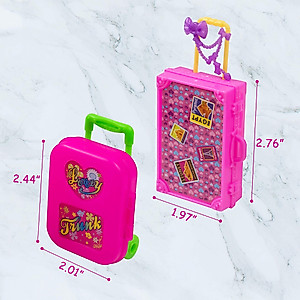 AUEAR, 2 Pcs Fashion Travel Hard Suitcase Box Reception Accessories Gift Luggage for Wedding Decoration