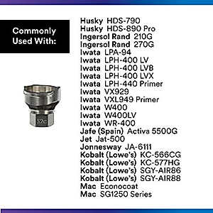 3M 26003 PPS 2.0 Spray Gun Adapter 16 mm Female, 1.5 mm Thread, 1 Pack