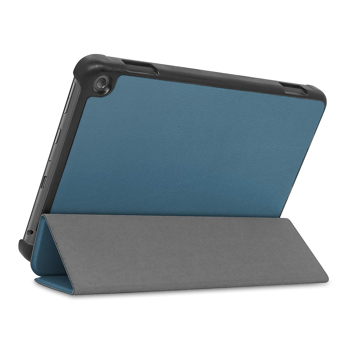PCduoduo Case Compatible with for Amazon Fire HD 8 2022/ Fire HD 8 Plus Tablet Cases Auto Sleep Function Slim Light-Weight PU Leather Smart Tablet Shell Cover Foldable Stand Case Fit (Dark Green)
