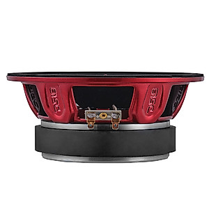 DS18 PRO-X6.4BM Loudspeaker - Pair of 6.5", Midrange, Red Aluminum Bullet, 500W Max, 250W RMS, 4 Ohms - Premium Quality Audio Door Speakers for Car or Truck Stereo Sound System (2 Speaker)