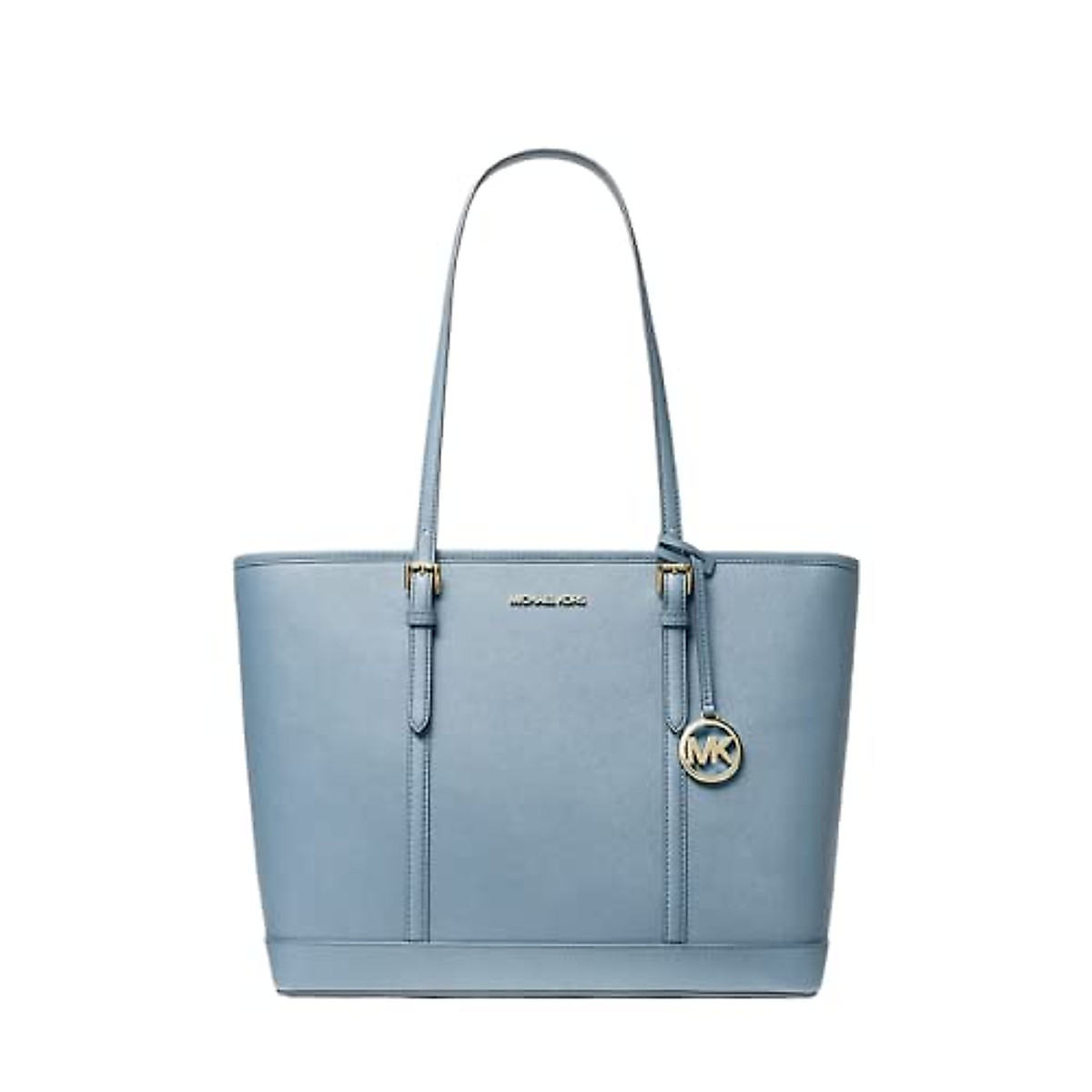 Michael Kors Jet Set Travel Large Logo Tote Bag (Pale Blue)