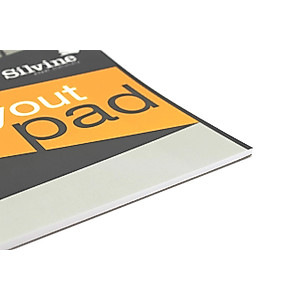 Silvine A3LP A3 Professional Layout Pad. 80 Pages Semi Transparent 50gsm Paper.Orange/Transparent