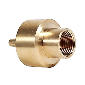 Fdit 1/4" / 1/2" / 3/4" Brass Column Style Fountain Nozzle Garden Pond Fountain Water Nozzle Porous Scattering Sprinkler Spray Head Gold(1/4")