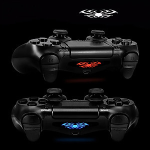 eXtremeRate 60 Pcs/Set Game Theme Led Lightbar Cover Skins for PS4 Controller, Custom Vinyl Light Bar Decals Stickers for PS4 Slim Pro Controller