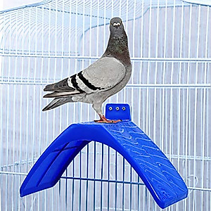 POPETPOP 10 Pcs Plastic Bird Perch- Dove Rest Stand Lightweight Portable Plastic Pigeon Stand Frame Pigeon Perches Dove Roost Dwelling for Dove Swallow Birds, PP Material Safe to Use