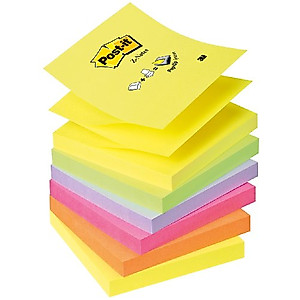 Post-it Designer Combi Dispenser with 12 Pads Pop-up Notes 76x76mm & 1x25mm Index Sample Pack,Red