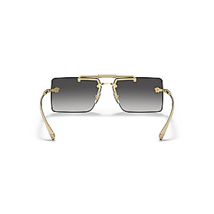 Versace Woman Sunglasses Gold Frame, Grey Gradient Lenses, 60MM