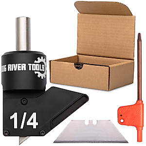 Dog River Tools Drag Knife Cutter for CNC 1/2" Stem with 2 Blade Depth Positions