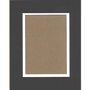 22x28 Black & White Double Picture Mats Bevel Cut for 18x24 Pictures