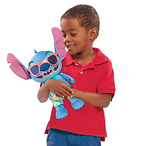 Disney Street Beach Large Plush Stitch, 17-Inch Stuffed Animal, Alien, Disney's Lilo and Stitch
