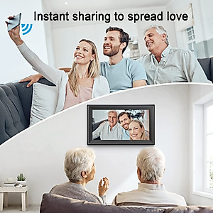 Livingpai 16 inch WiFi Digital Picture Frame, Touch Screen Smart Digital Photo Frame with 32GB Storage, Electronic Picture Frame, Gifts for Women, Men, Mom, Dad