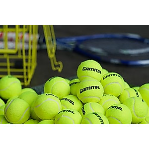 GAMMA Sports Pressureless Tennis-Balls Bucket, Bulk Tennis Balls, Premium Tennis Accessories, Pack of 48