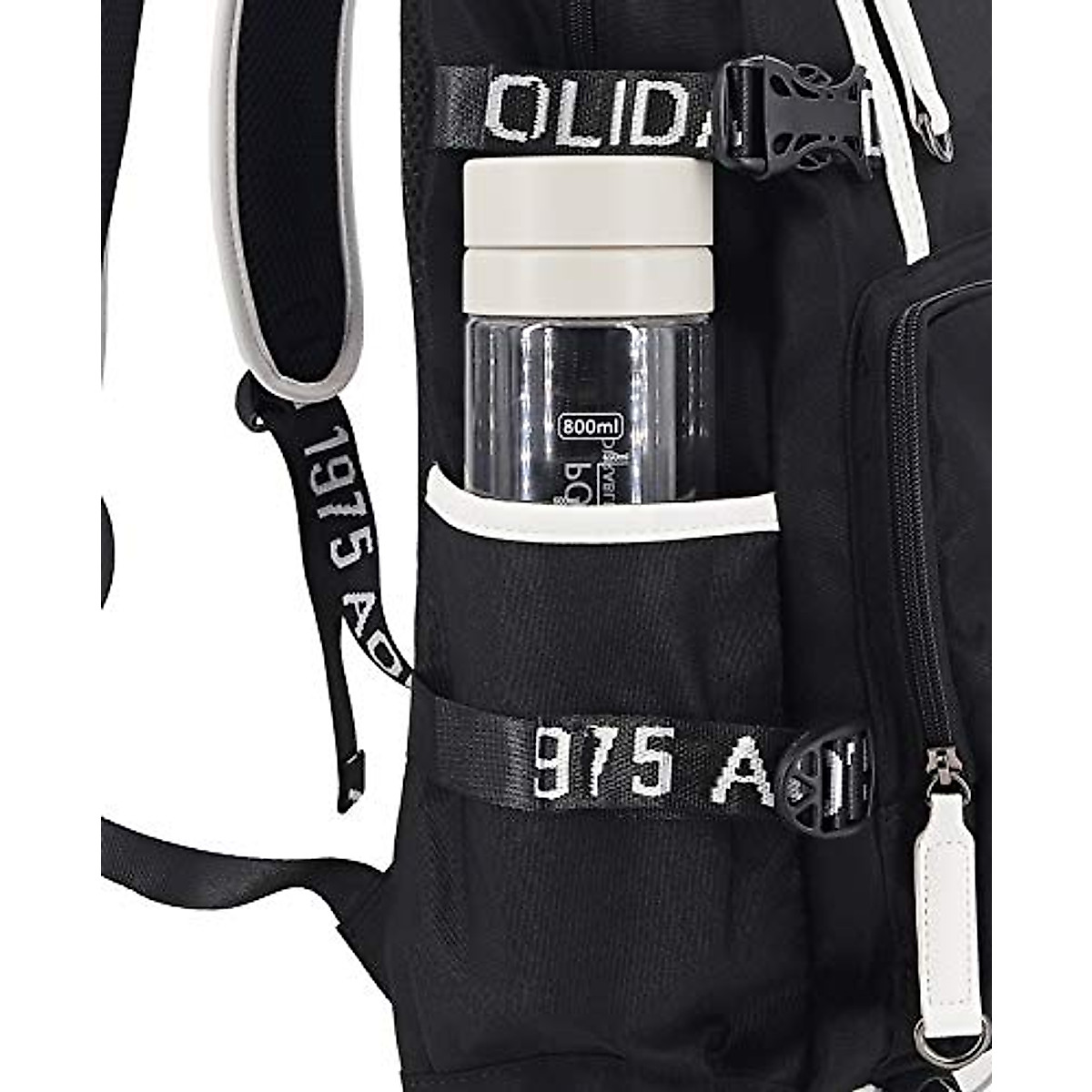 Roffatide Anime Tokyo Ghoul Laptop Backpack Printed Luminous Schoolbag Rucksack with USB Charging Port & Headphone Port Black