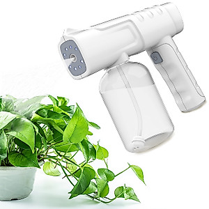 KOJEO Professional Electric Sanitizer Sprayer Machine, Rechargeable Disinfectant Fogger Machine 250ML, Cordless Handheld Nano Steam Gun – Spray Gun with Blue Light for Touchless Sanitization