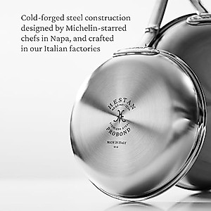 Hestan - ProBond Collection - TITUM 100% Triple Bonded Nonstick Stainless Steel Frying Pan, Induction Cooktop Compatible, Made without PFOAs (12.5-Inch)