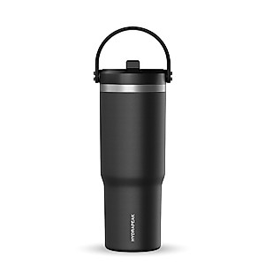 Hydrapeak Nomad 32 oz Tumbler with Handle and Straw Lid, Leakproof Tumbler, Tumbler Lid Straw, Double Insulated Tumblers, 32oz Double Insulated Cup Straw, Stainless Steel (Black)