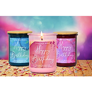 Happy Birthday Candle - Vanilla Buttercream Birthday Cake Scented Soy Wax Candle with Sprinkles for Home, Happy Birthday Gifts for Women, Best Friends Women Gift, Cedar Crate Market - Made in The USA