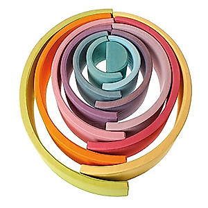 Grimm's Wooden Rainbow Pastel (Pack of 12)