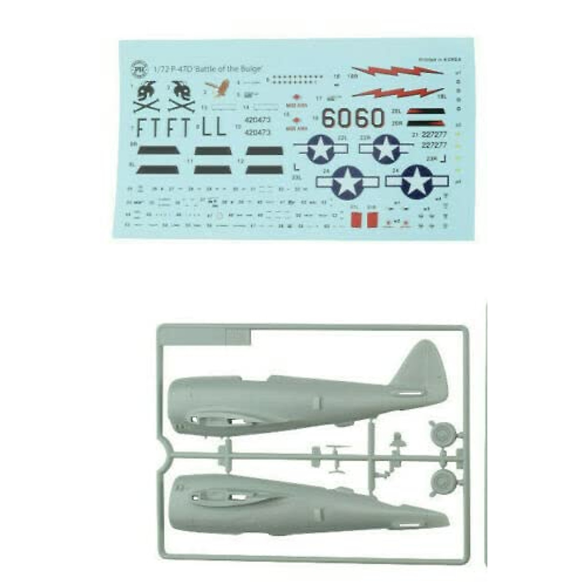 Premium Hobbies P-47D Battle of The Bulge 1:72 Plastic Model Airplane Kit 130V