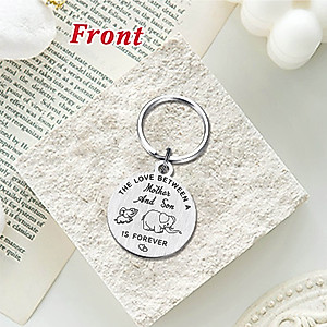 Mom Gifts from Son - Keychain for Mom - Best Mom Ever - Mothers Day Mom Gifts - Mom Birthday Gifts from Son - I'll Always Be Your Little Boy