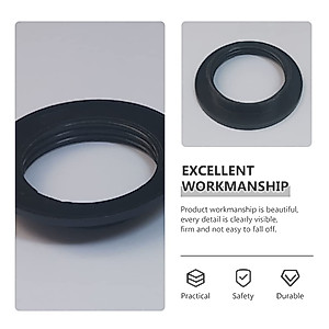 Beaupretty 50pcs E27 Lamp Fixed Ring Lamp Shade Collar Ring Lock Socket Replacement Adapter Ring Retaining Rings for Light Fixture Lamp Socket Retainer Ring Light Socket Ring Lamp Head Lamps