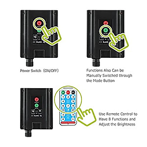 SUNILLUMA Outdoor Solar Fairy Lights - 300 LED 100FT Strong PVC Wire with 8 Functions by Remote, Waterproof, Warm White Lights and Transparent Wire, Great for Party, Garden and Holiday Decoration