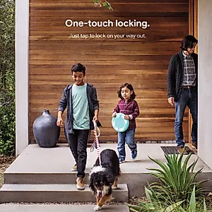 Google Nest x Yale Lock - Tamper Proof Smart Lock for Keyless Entry - Keypad Deadbolt Lock for Front Door - Works with Nest Secure Alarm System - Black Suede