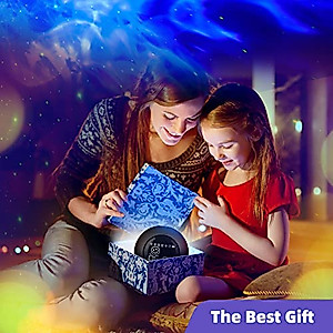 Star Projector Light for Kids Bedroom,Rechargeable Galaxy Projection Lamp with Timer Alarm Clock and White Noise for Nebula Projector Lamp,Home Decoration,Game Room