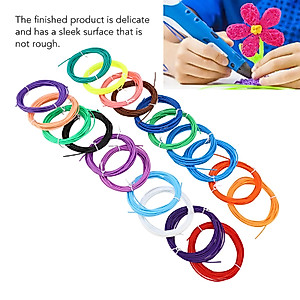 3D Printing Pen Filament Packs 1.75mm Low Temp PCL Pen Consumable No Bubble Multiple Colors 3D Pen Printing Filament Refill for Painting