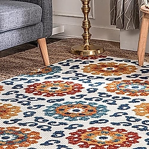 nuLOOM Aurora Transitional Indoor/Outdoor Area Rug, 4' x 6', Multi