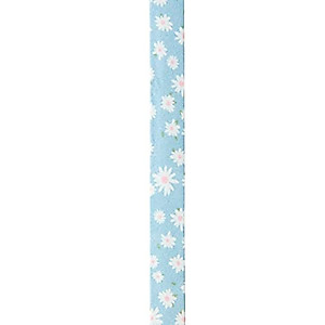Wrights Extra Wide 1/2 Inch Double Fold Bias Tape for Quilting and Sewing, 27 Total Yards, White/Blue 9 Piece