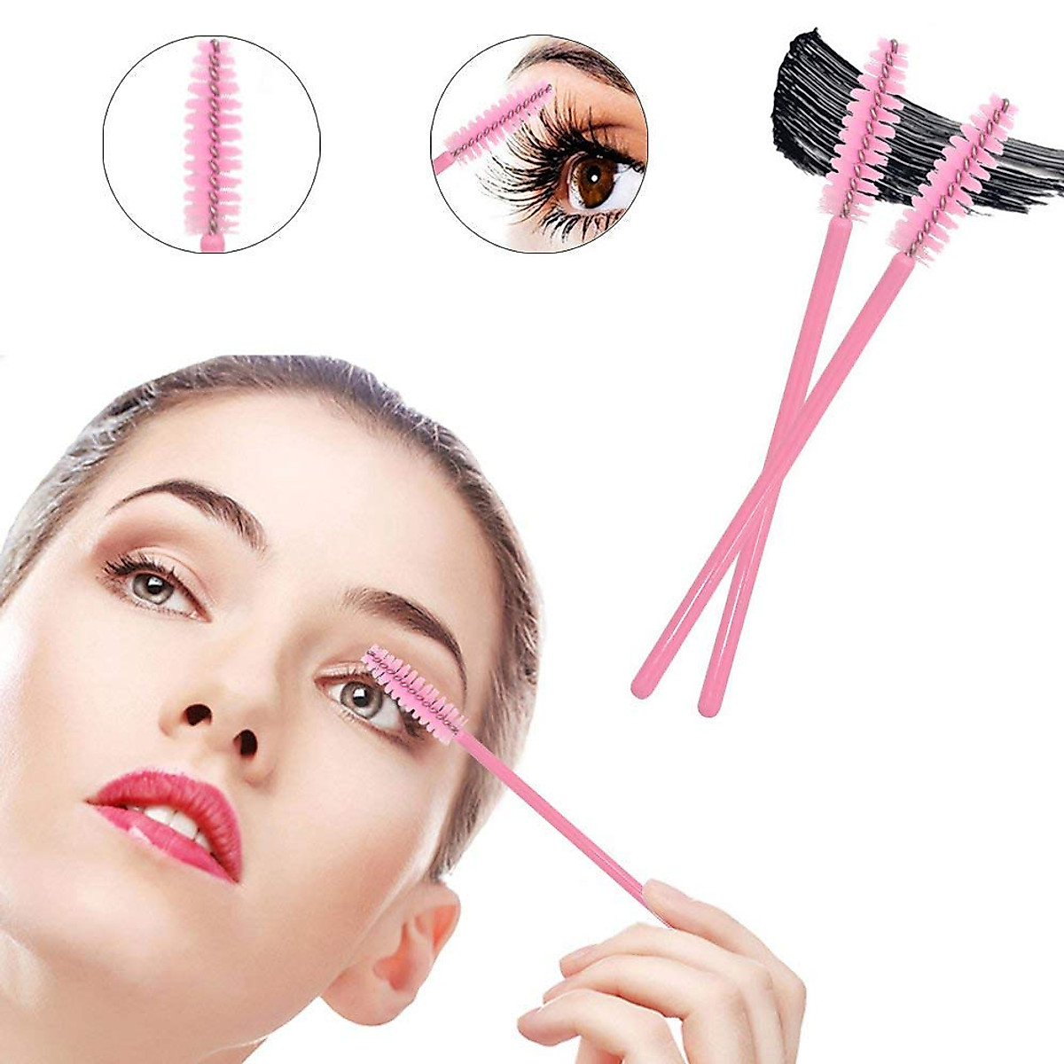 4x100 Lash Tech Stuff Supplies Kit, Beauty Star Eyelash Extension Supply Essentials, 100 Pairs Under Eye Gel Pads, 100 Mascara wands, 100 Micro Applicators Brush, 100 Glue Ring Holder, 4 Lashing Tape