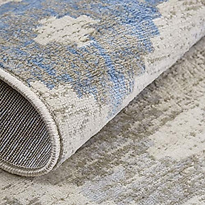 Home Dynamix Melrose Maritza Area Rug, 4x5, Blue/Ivory