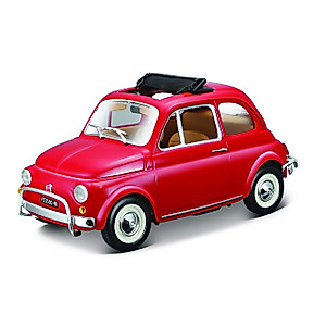Bburago B18-22099 Fiat 1:24 1968 500L, Assorted Colours