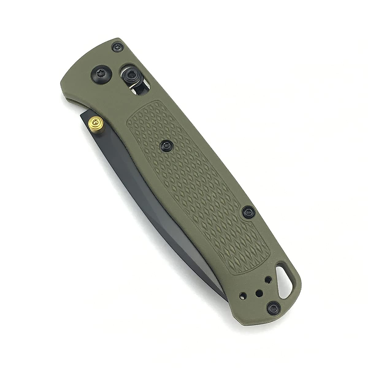 Manual Open Bugout 535 Folding Knife, Axis Lock Pocket Knife with 3 Inch 8Cr13MoV Blade, Glass Reinforced Nylon Grivory Handle, Belt Clip for Camping Hunting