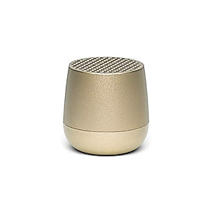 Lexon MINO+ Portable Bluetooth Mini Speaker with HD Sound, Rechargeable and Pairable - Soft Gold
