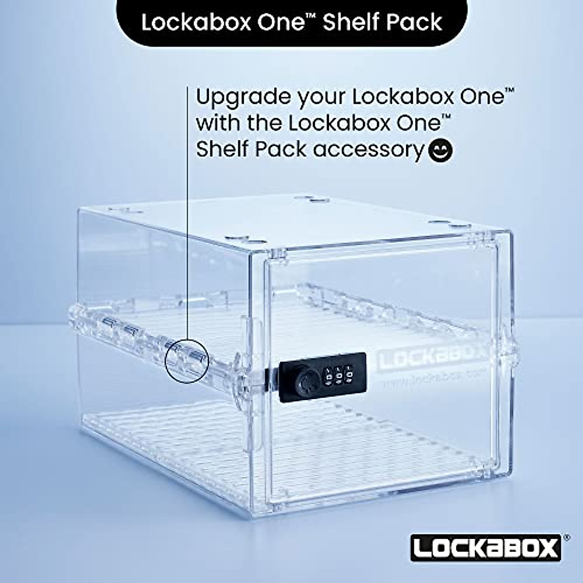 Lockabox One™ Shelf Pack 2.0 | New and Improved Design of Removable Shelves and Base Inserts One™ Products