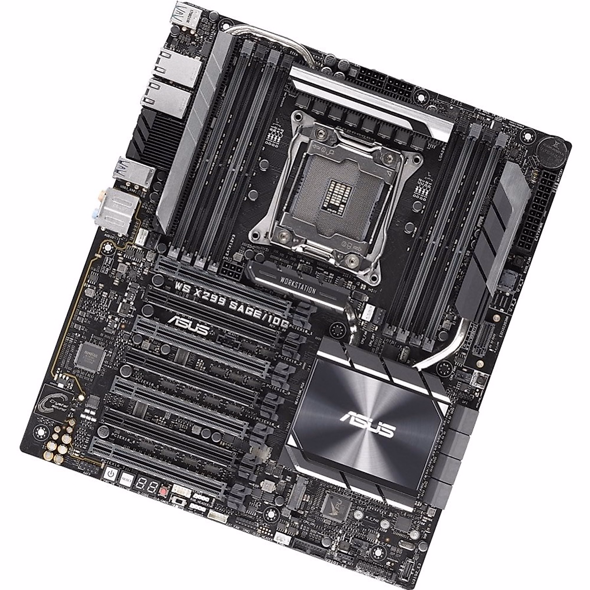 Asus WS X299 SAGE/10G Workstation Motherboard - Intel Chipset - Socket R4 LGA-2066 - SSI CEB - 1 x Processor Support - 128 GB DDR4 SDRAM Maximum RAM - 4.20 GHz O.C, 4.13 GHz O.C, 4 GHz O.C, 3.60 GH