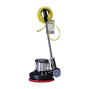 USA-CLEAN X17SS Floor Scrubber Machine - 17 inch (432mm) Cleaning Path - Industrial Commercial Use, Walk-Behind, Plug-in Electric, Quiet, and Easy to Use